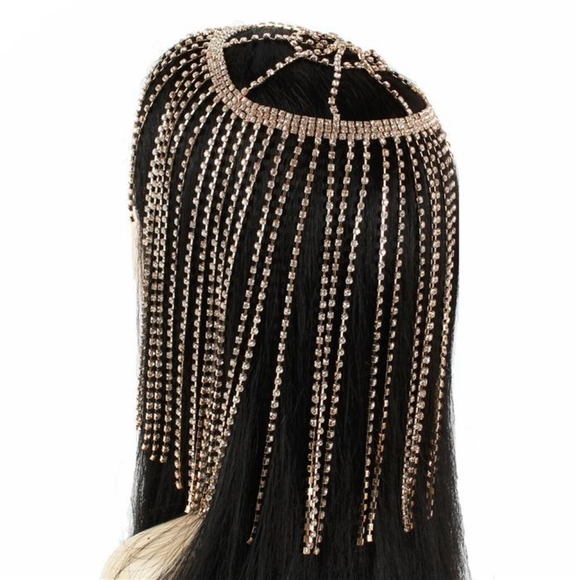 iFashionBox | Accessories | Gold Crystal Flapper Headpiece Hair ...